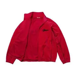 Supreme Ss26 Velour Mesh Track Jacket - Red