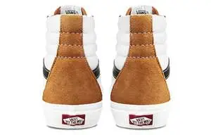 VANS Sk8-hi "retro Sport Apricot Buff" High Top Sneakers - White/orange