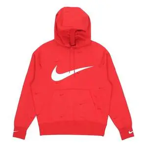 Nike Athleisure Sportswear Hooded Fleece Lined Sweatshirt - Red