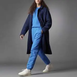 Adidas Originals Version Series Solid Color Elastic Waistband Loose Sports Pants - Blue