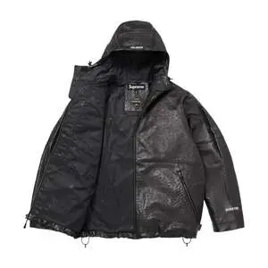 Supreme Gore-tex Ostrich Embossed Leather Jacket