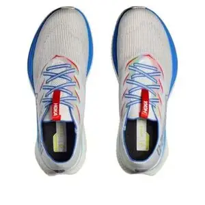 Hoka One One Cielo X1 Performance Running Shoes - White/blue