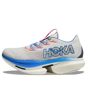 Hoka One One Cielo X1 Performance Running Shoes - White/blue