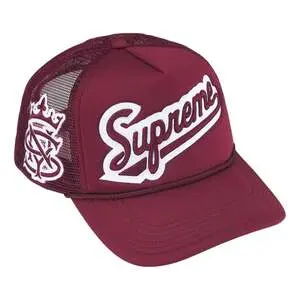 Supreme University Mesh Back 5-panel Cap - Cardinal