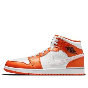 JORDAN Jordan Air 1 Mid SE "Electro Orange" Metallic Orange/black/white