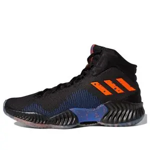 Adidas Pro Bounce 2018 High Top Sneakers - Black/orange/blue