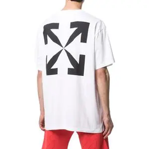 Off-White Ss22 Solid Color Round Neck Short Sleeve Version White T-shirt - Default Colorway