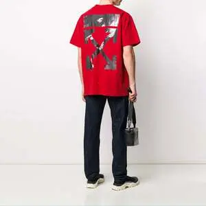 Off-White Painting Arrow Print Short Sleeve Tee