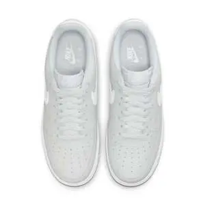 Nike Force 1 '07 Pebbled Low Top Sneakers - Grey/white