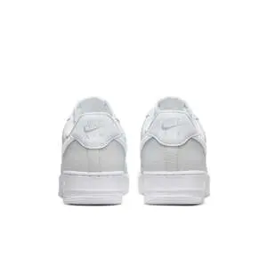Nike Force 1 '07 Pebbled Low Top Sneakers - Grey/white