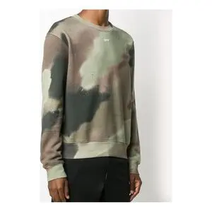 Off-White OFF-WHITE FW20 Arrows Logo Printing Pullover Green
