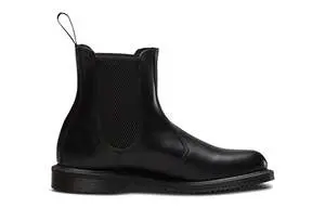 Dr. Martens Flora Smooth Leather Chelsea Boots - Black