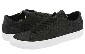 Nike Zoom Blazer Low Sb Canvas Deconstructed Sneakers - Black