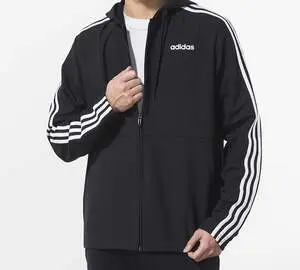 Adidas Hooded Jacket With Signature Stripes