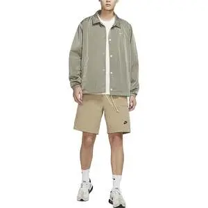 Nike Solid Color Buckle Lapel Jacket