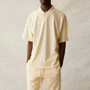 Fear Of God Ss21 Polo Shirt 'buttercream