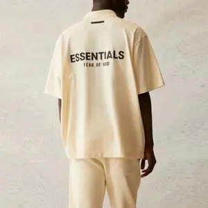 Fear Of God Ss21 Polo Shirt 'buttercream