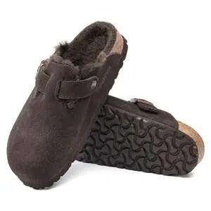 BIRKENSTOCK Boston Shearling Clogs - Brown
