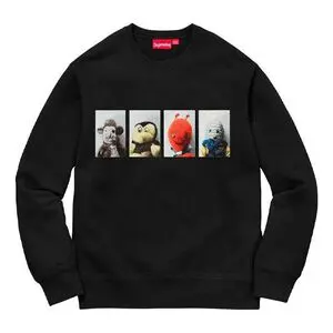 Supreme Mike Kelley Ahhyouth! Crewneck Sweatshirt - Black