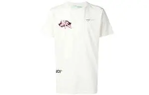 Off-White Short Sleeve Logo Normal Fit