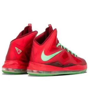 Nike Lebron "christmas" Athletic Sneakers - Red/green/red