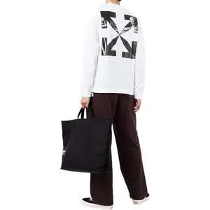 Off-White Ss22 Logo Printing Long Sleeves White T-shirt - Default Colorway