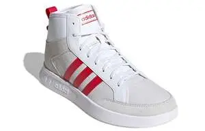 Adidas Court80s Mid Top Sneakers - White/red/gray