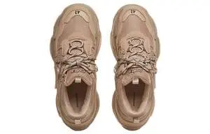 Balenciaga Triple S Clear Sole Sneakers - Brown