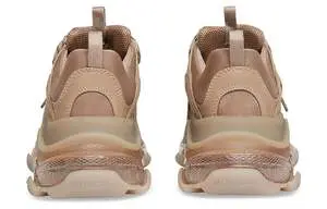 Balenciaga Triple S Clear Sole Sneakers - Brown