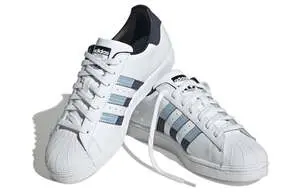 Adidas Superstar Sneakers - Cloud White/blue Navy/light Blue