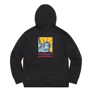 Supreme X The North Face Statue Of Liberty Hooded Sweatshirt - Black