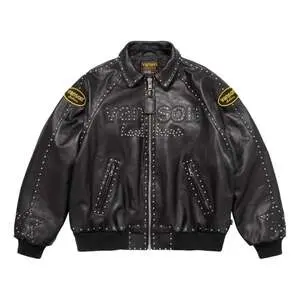 Supreme Fw25 Vanson Leathers® B.b. Simon Jacket - Black