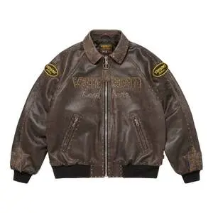 Supreme Fw25 Vanson Leathers® B.b. Simon Jacket - Brown