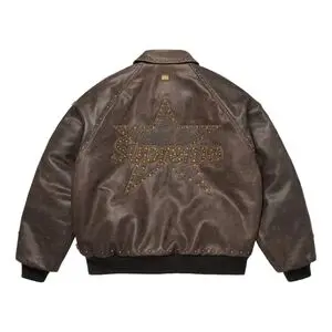 Supreme Fw25 Vanson Leathers® B.b. Simon Jacket - Brown