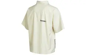 Nike Logo Single Breasted Solid Color Short Sleeve Lime Shirt