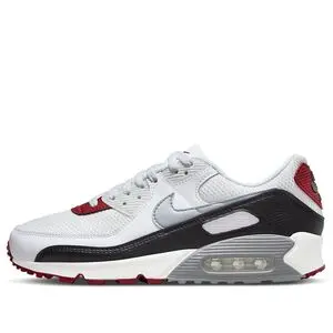 Nike Max 90 Low Top Lace Up Sneakers - White/red