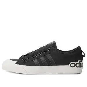 Adidas Adidas Nizza Low Top Sneakers With Oversize Heel Logo Black