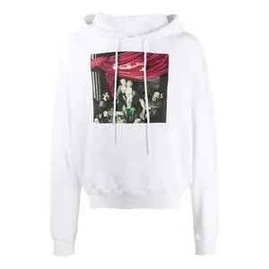 Off-White Caravaggio Painting Over Hood Sweater - White