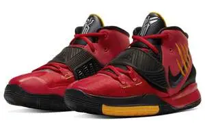 Nike Kyrie 6 "bruce Lee Red" Basketball Sneakers - Black/red