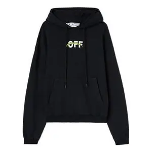 Off-White Off" Graphic Hoodie - Black/white