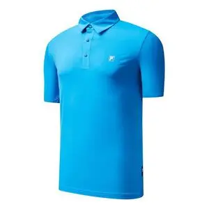 FILA Athletics Casual Sports Short Sleeve Polo Shirt - Blue