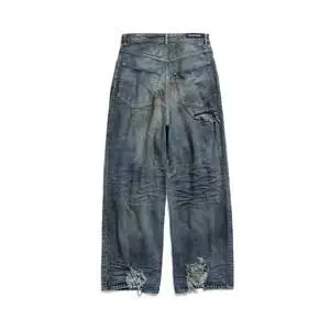 Balenciaga Baggy Distressed Denim Pants