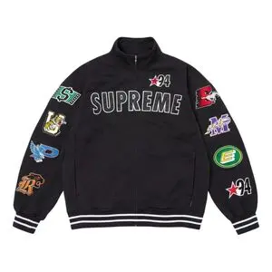 Supreme Mascots Zip Up Sweatshirt Jacket - Black