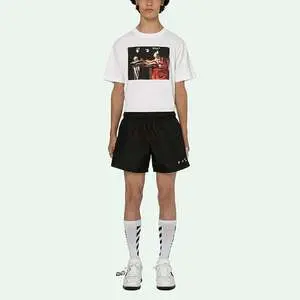 Off-White Ss21 Logo Detail Shorts