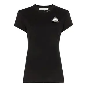 Off-White Cotton Arrows Sketch Print Short Sleeve T-shirt - Black