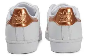 Adidas Originals Superstar Sneakers - White/gold