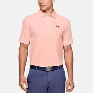 Under Armour Playoff 2.0 Golf Polo Shirt - Light Pink