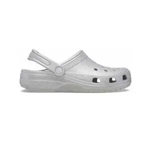 CROCS Classic Glitter Clogs - Silver