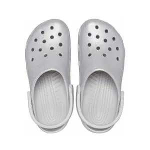 CROCS Classic Glitter Clogs - Silver
