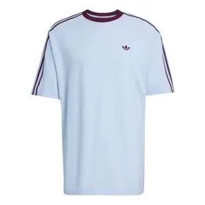 Adidas Britcore Ringer Short Sleeve T-shirt - Crystal Sky